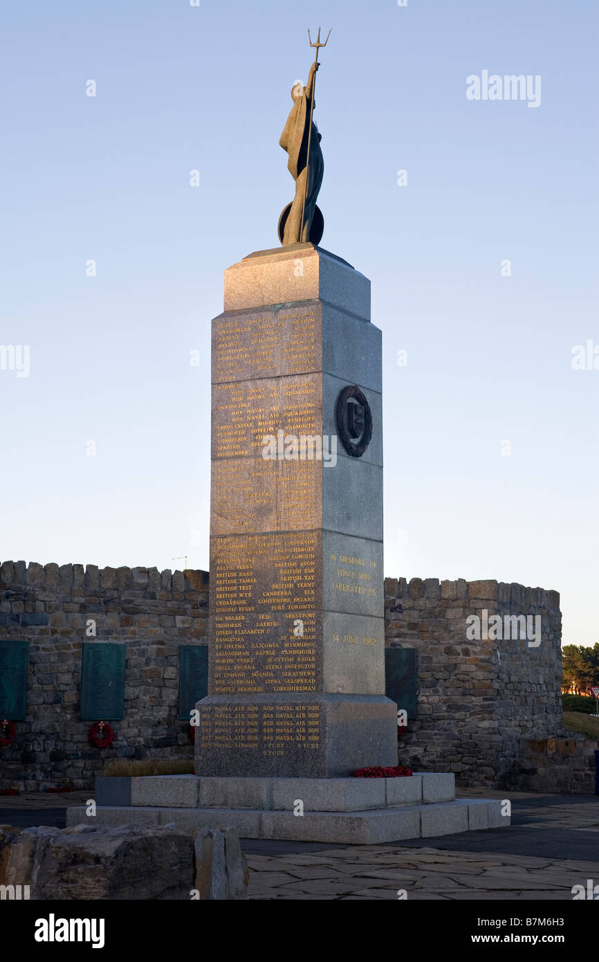 Falklands war Memorial, Falkland Islands, Stanley Stock Photo - Alamy