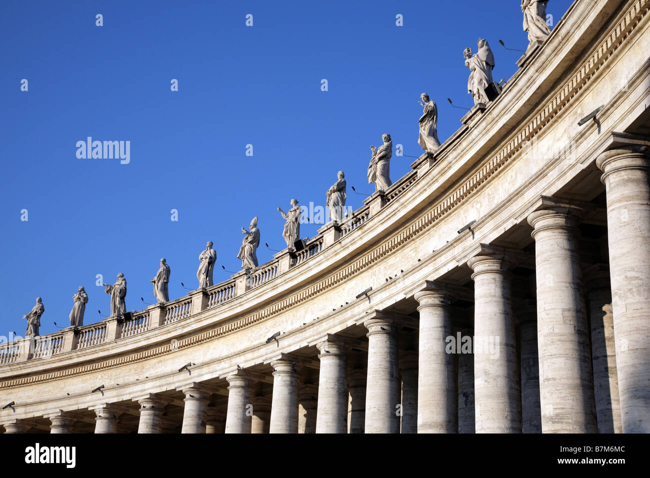 Sculptures of saints in Vatican Rome Italy Stock Photo - Alamy