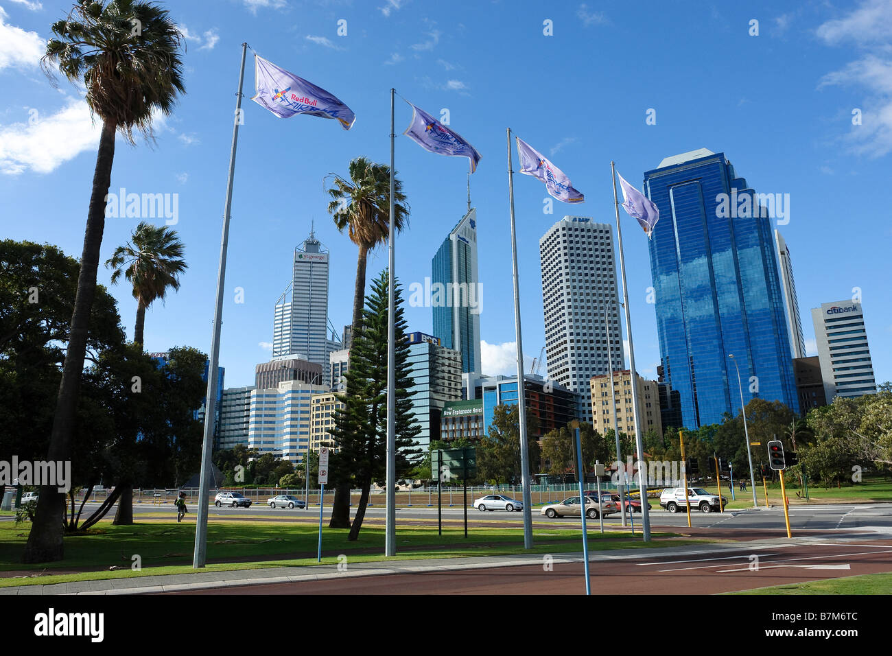 Business area towers hi-res stock photography and images - Alamy