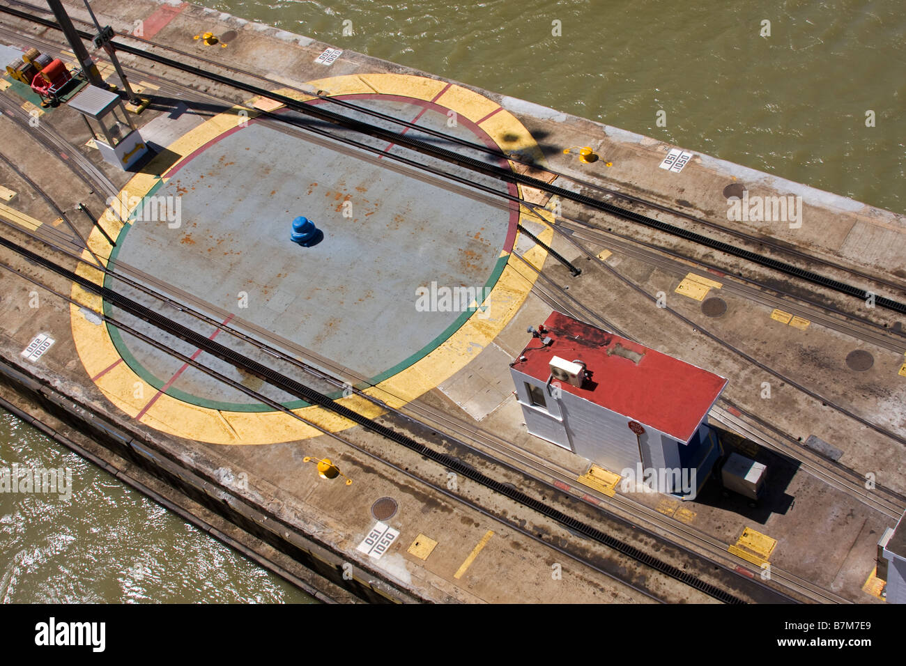 Locomotive Turnaround Pedro Miguel Locks Panama Canal Panama Central ...