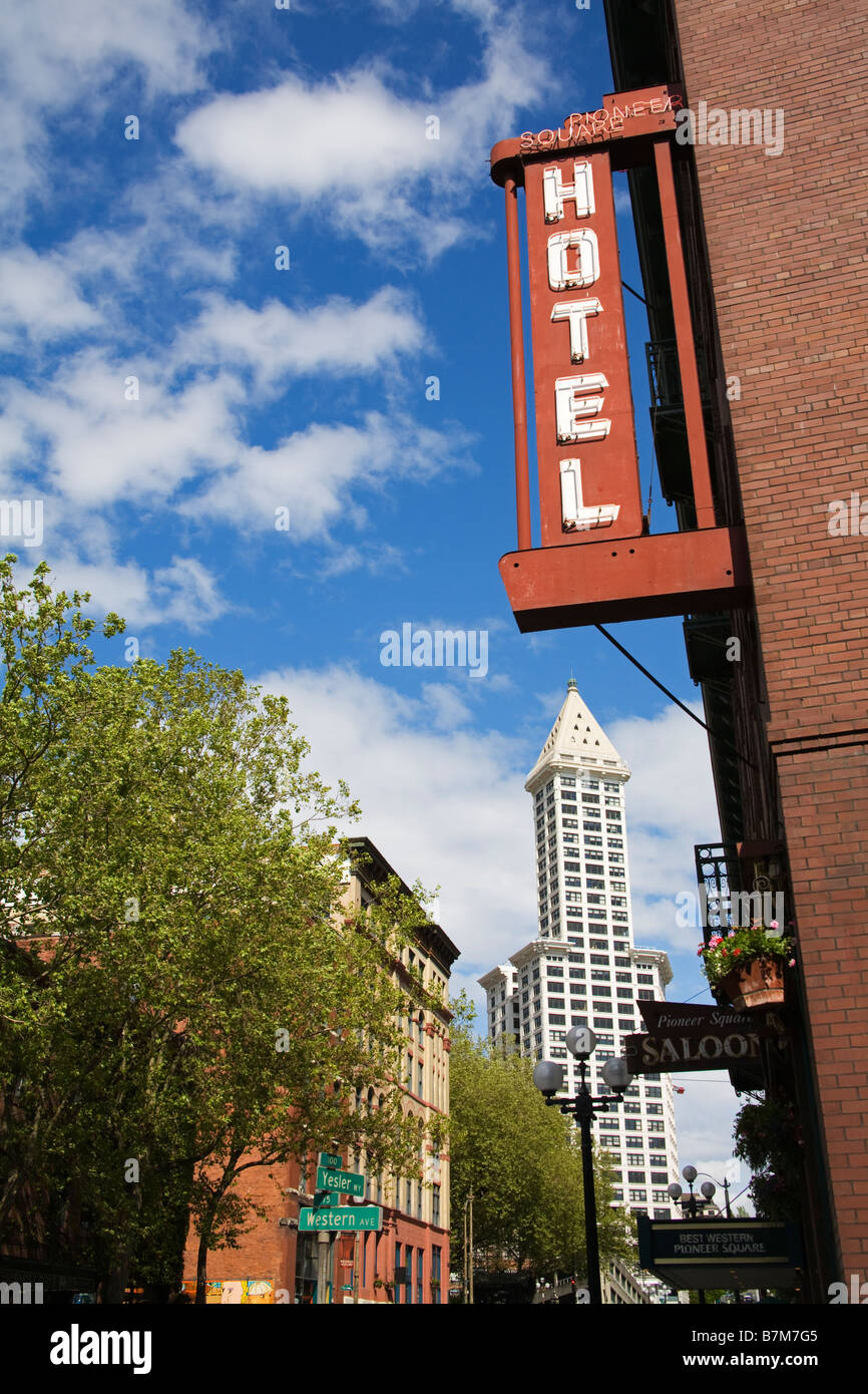 Historic Pioneer Square Hotel Seattle Washington State USA Stock Photo ...
