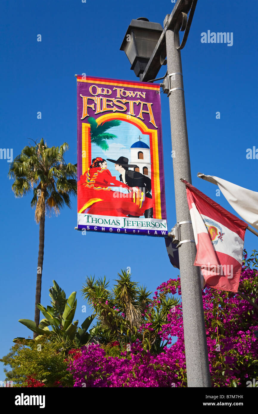Fiesta Sign Old Town State Historic Park San Diego California USA Stock ...