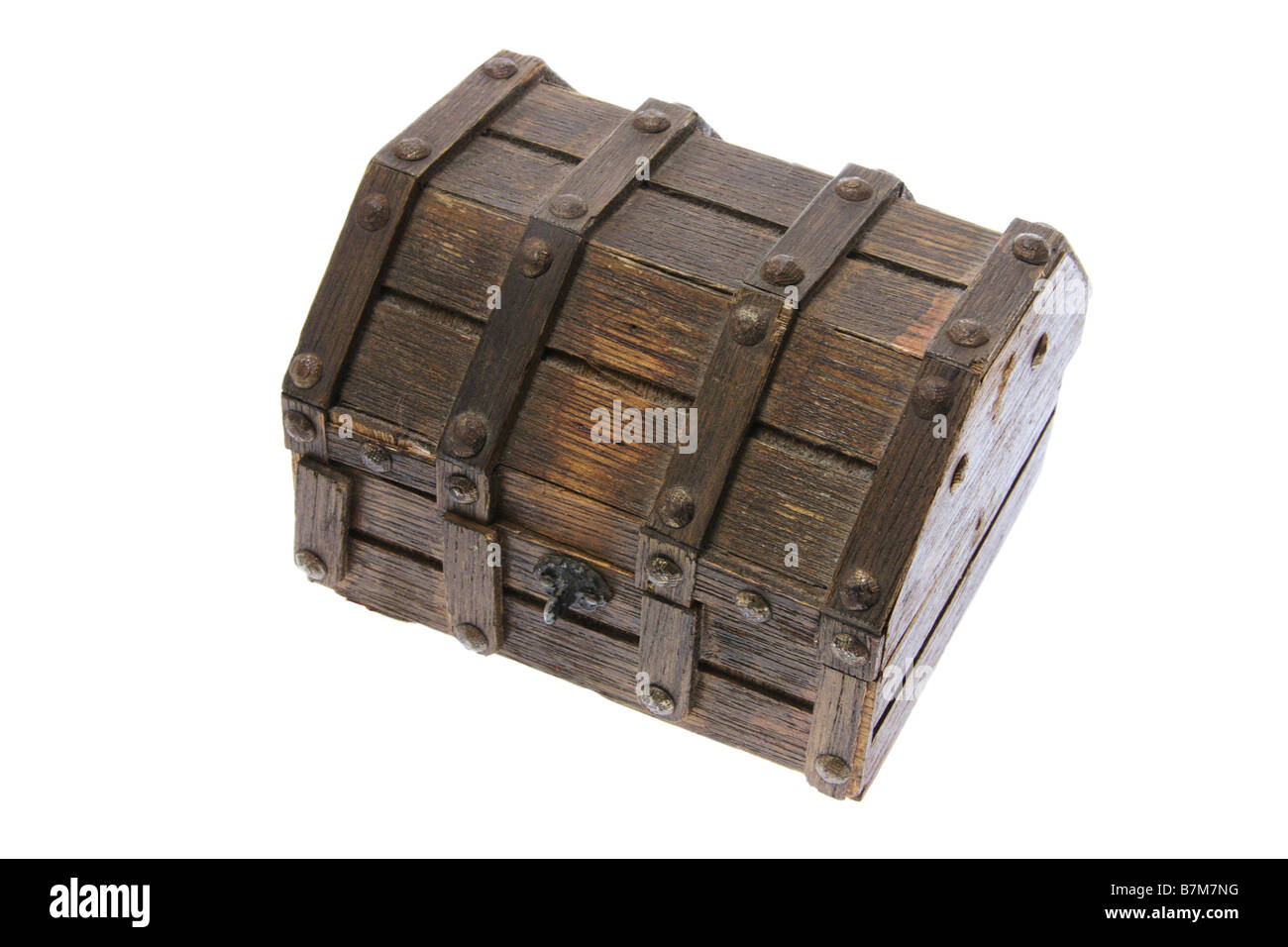 Wooden Treasure Chest Stock Photo - Alamy