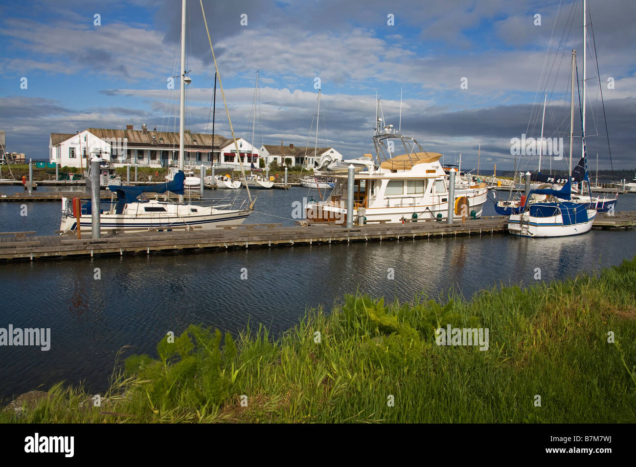 Point Hudson Marina Port Townsend Washington State USA Stock Photo - Alamy