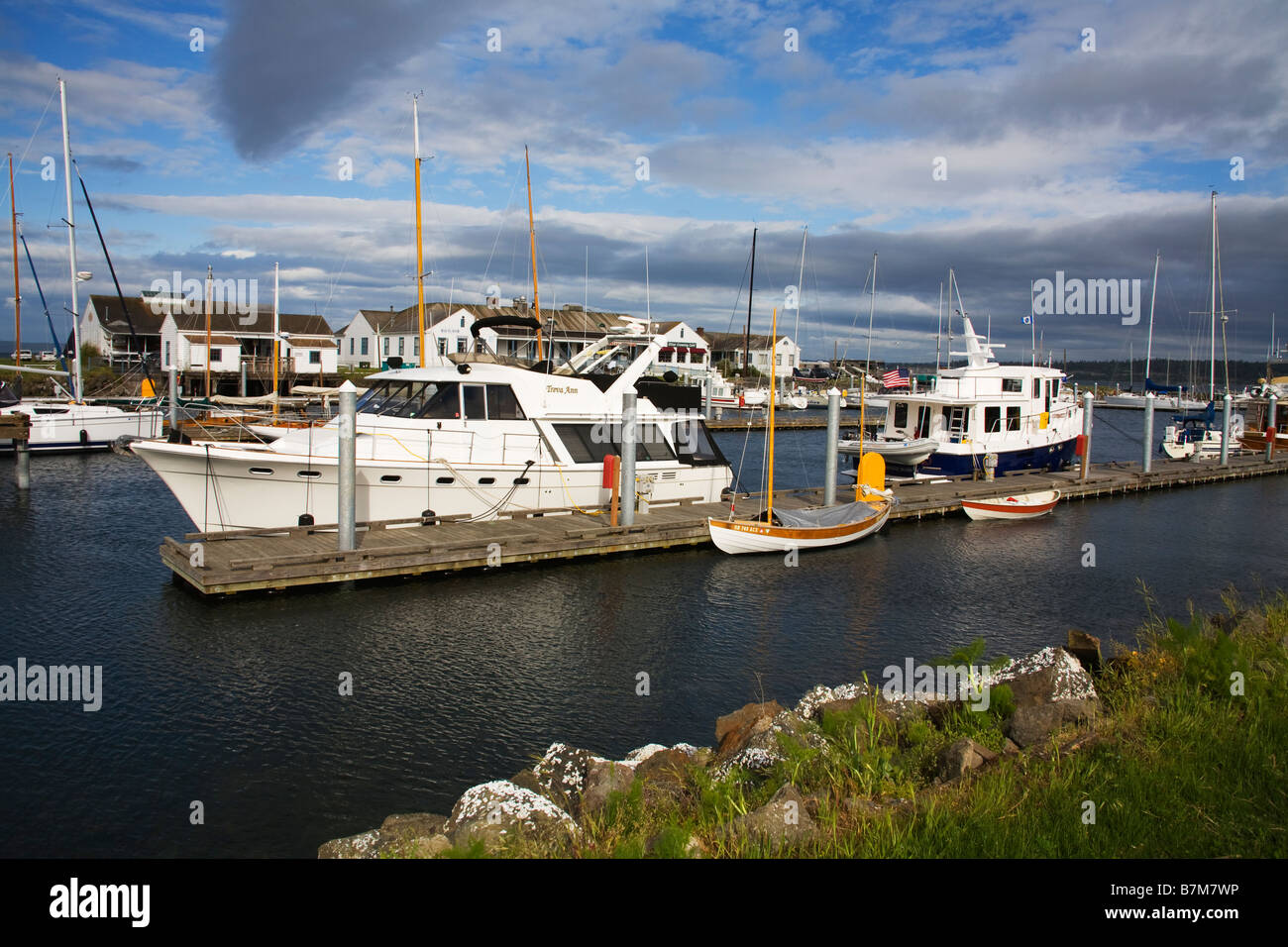 Point Hudson Marina Port Townsend Washington State USA Stock Photo - Alamy