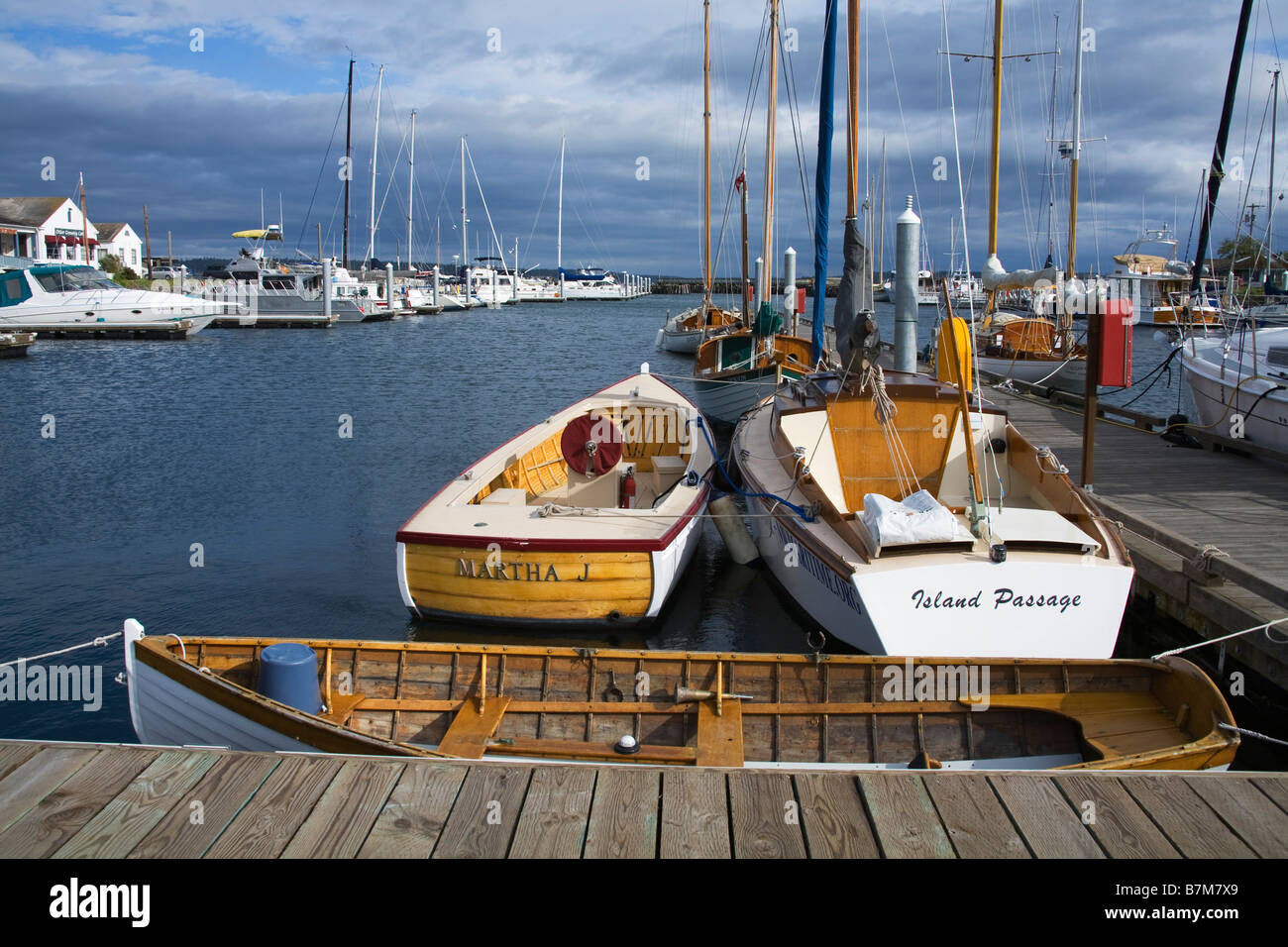 Point Hudson Marina Port Townsend Washington State USA Stock Photo - Alamy