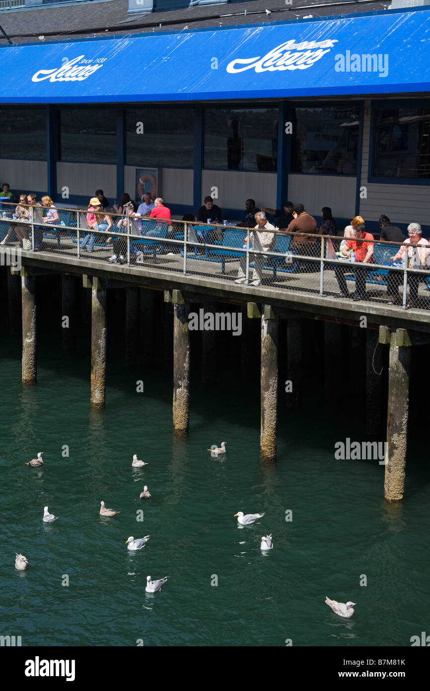 Waterfront Restaurant Seattle Washington State USA Stock Photo - Alamy