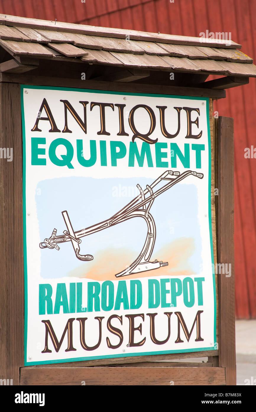 Railroad Depot Museum Ritzville Washington State USA Stock Photo - Alamy