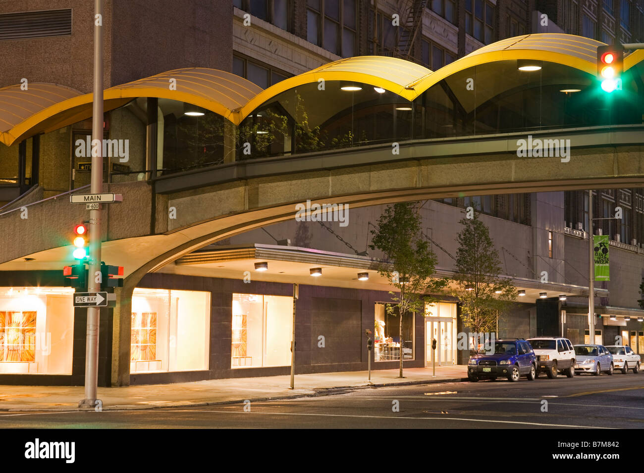 Pedestrian Bridge Spokane Washington State USA Stock Photo - Alamy