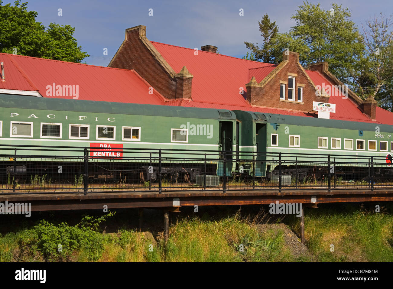 Pufferbelly Train Depot In Pullman Palouse Region Spokane Washington ...