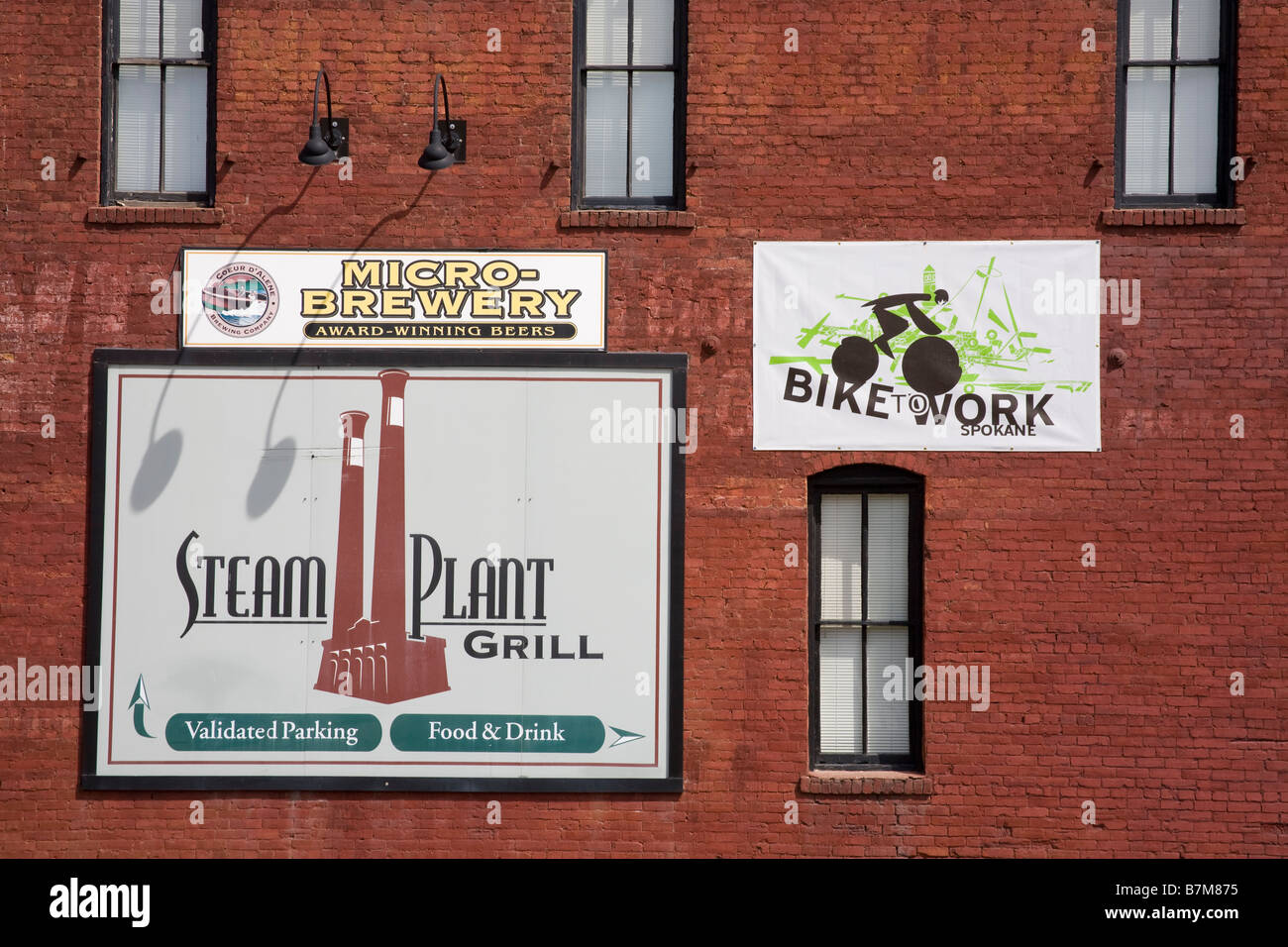 Steam Plant Square Spokane Washington State USA Stock Photo - Alamy