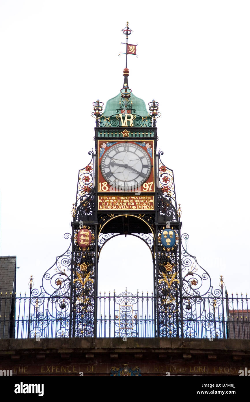 Victorian clock put in place as a tribute to Queen Victoria on the ...