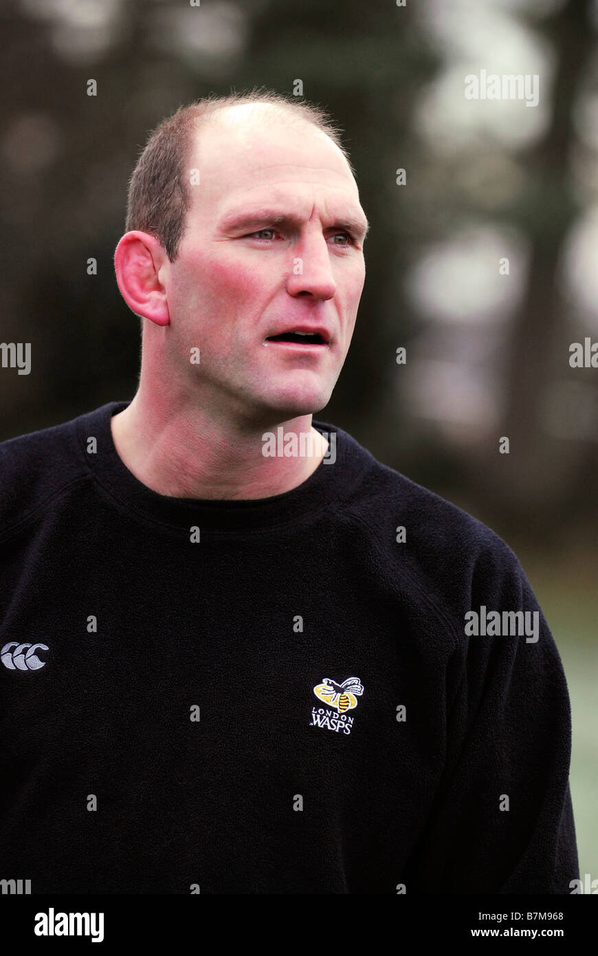 Former Wasps and England rugby star Lawrence Dallaglio at a training ...