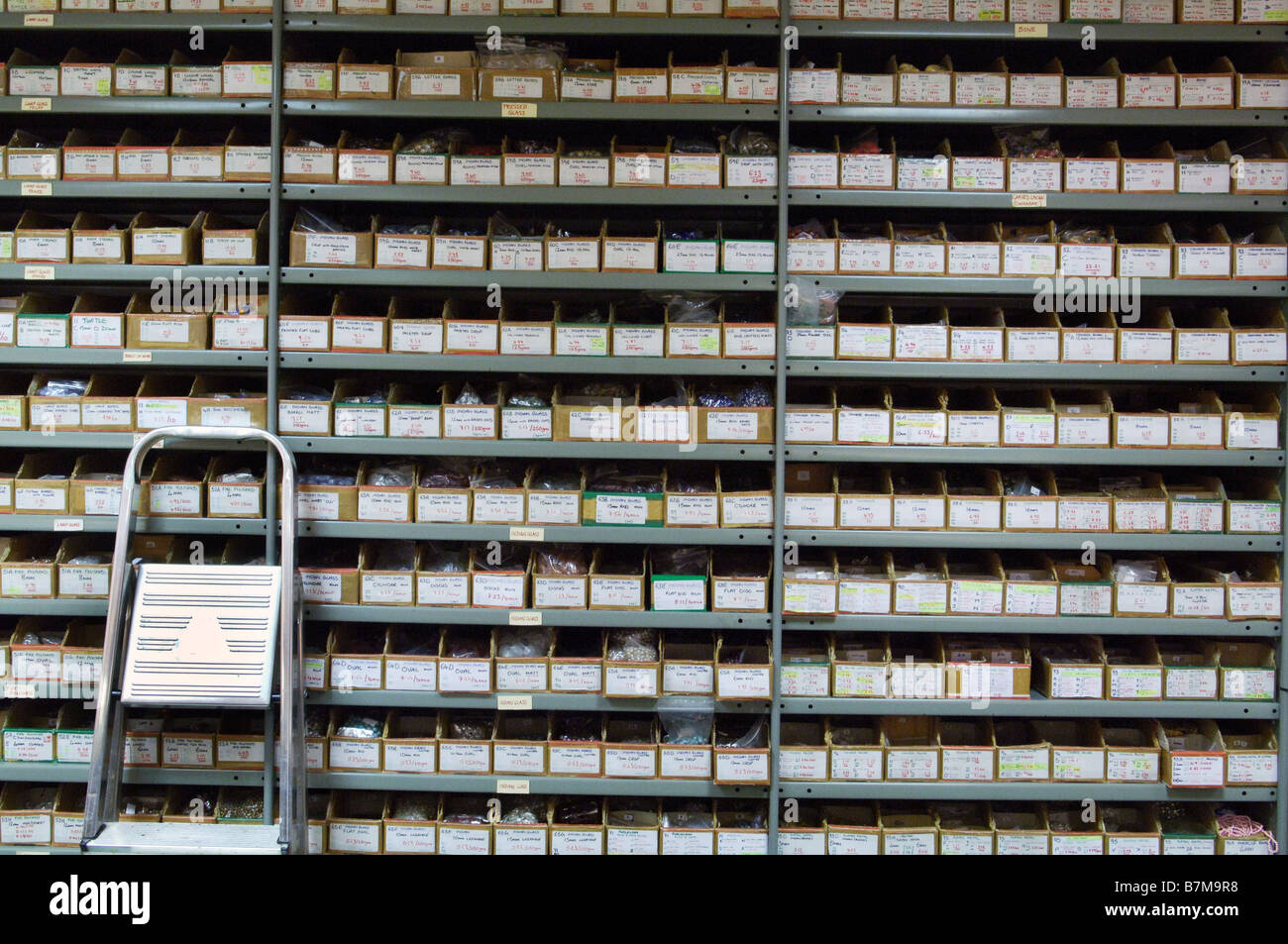 A storage and organisation system of small boxes filed according to ...