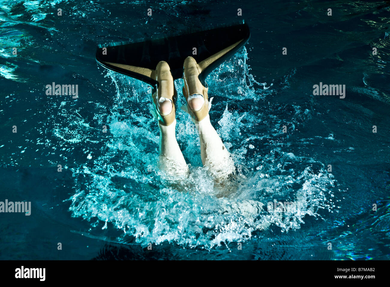 Plunge diving with monopalm Stock Photo - Alamy
