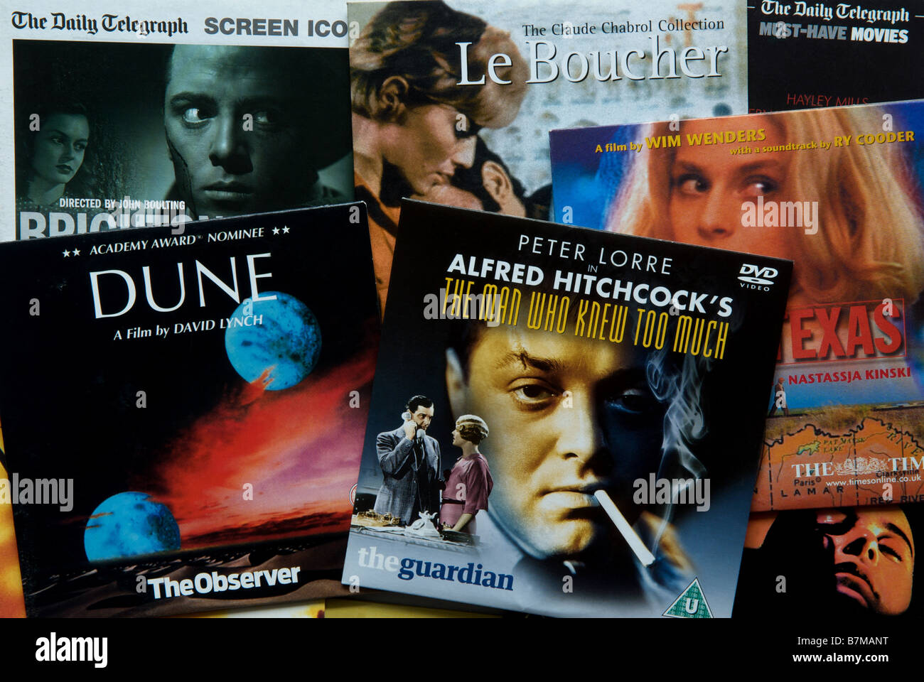 Collection of free DVD's given away with British national newspapers ...