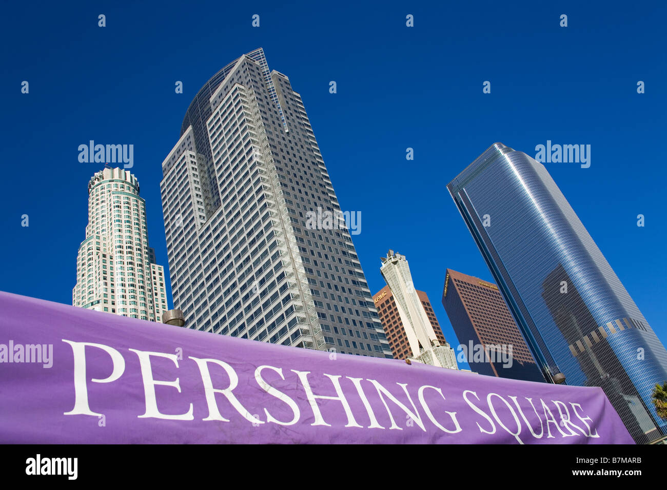 Pershing Square Downtown Los Angeles California USA Stock Photo - Alamy