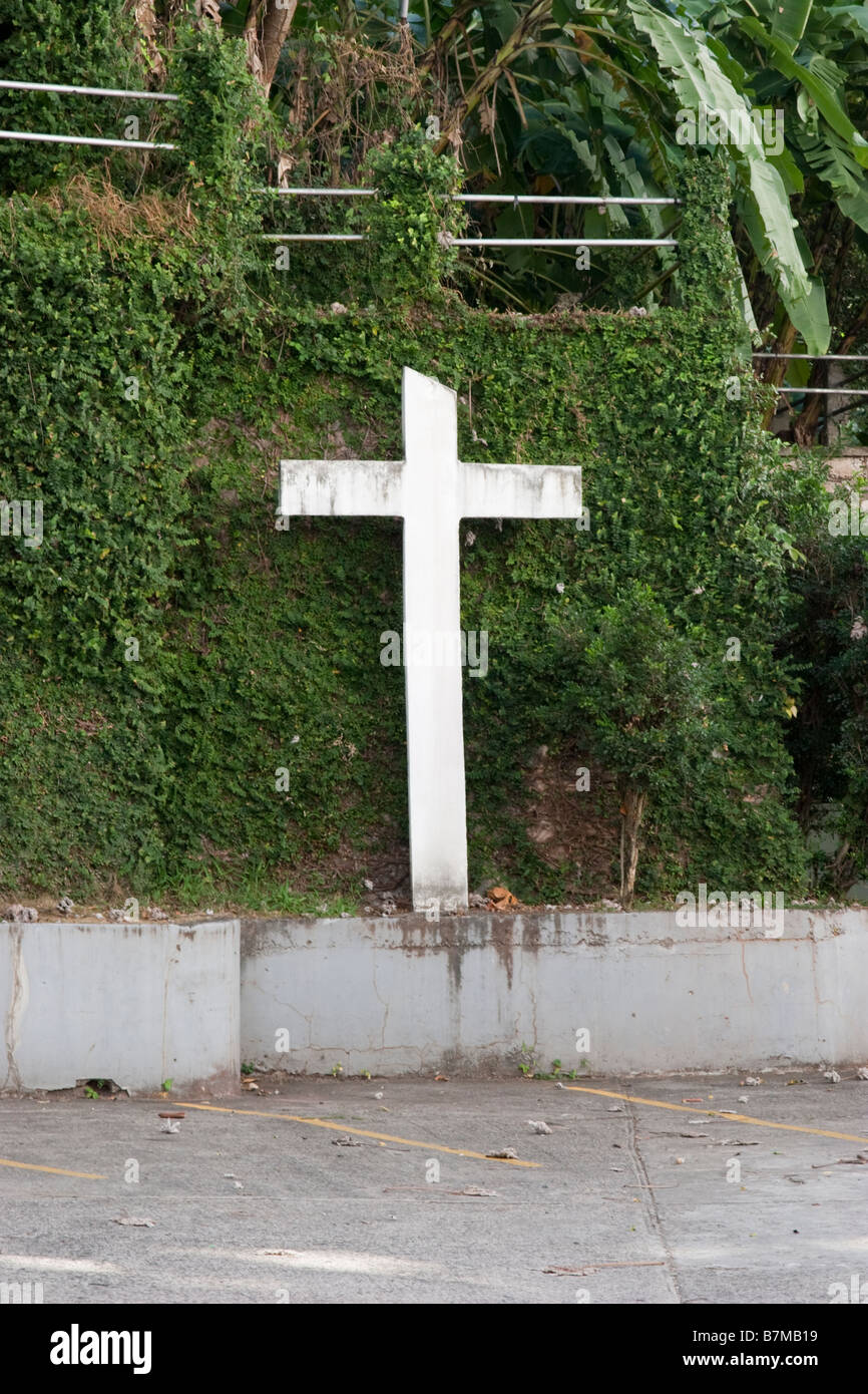 Concrete Cross, Panama City, Republic of Panama, Central America Stock ...