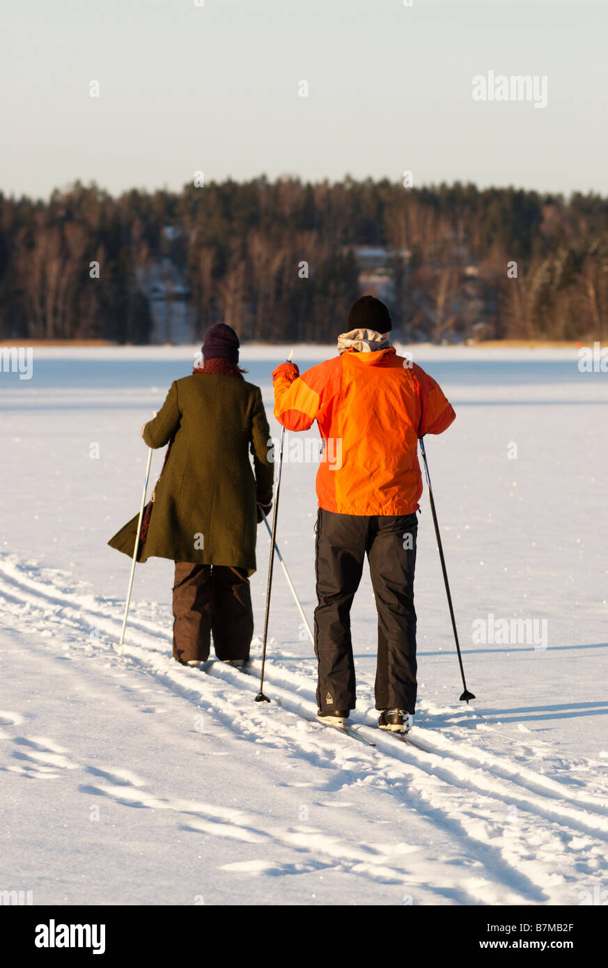 Person skiing on lake hi-res stock photography and images - Alamy