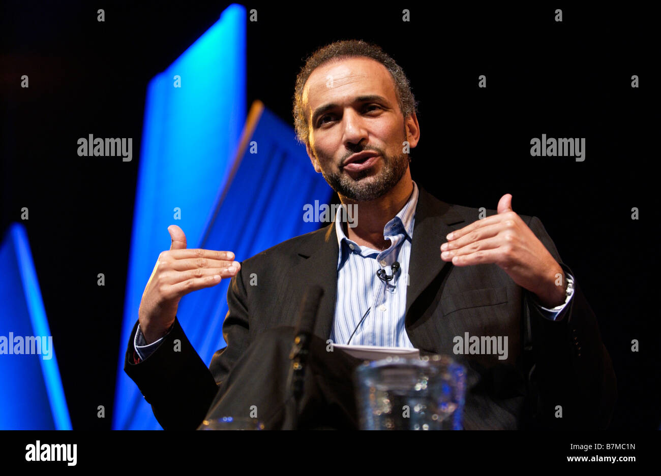 Tariq Said Ramadan Swiss Muslim academicand Theologian pictured at Hay ...