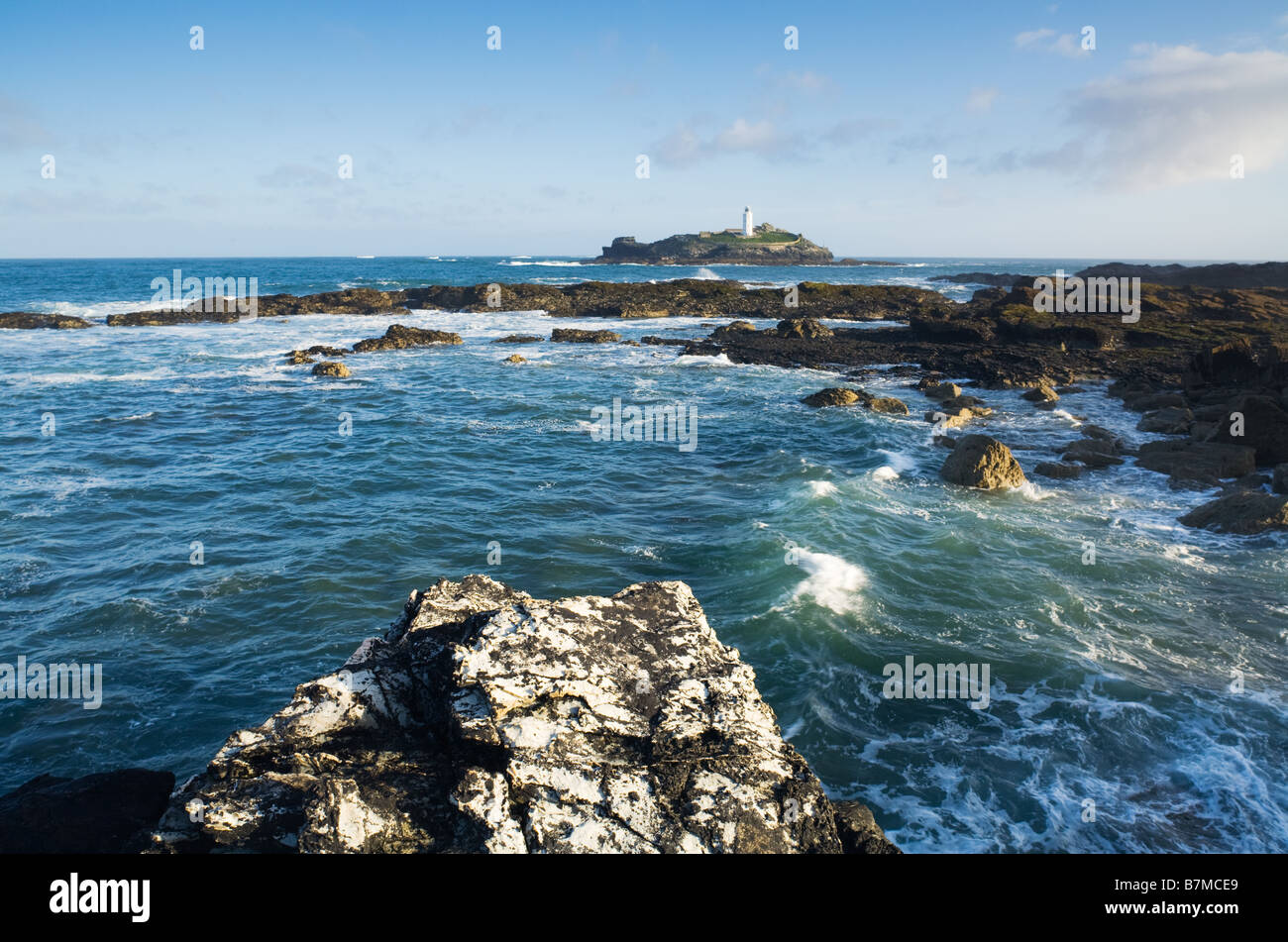 Godrevy lighthouse cornwall england uk hi-res stock photography and ...