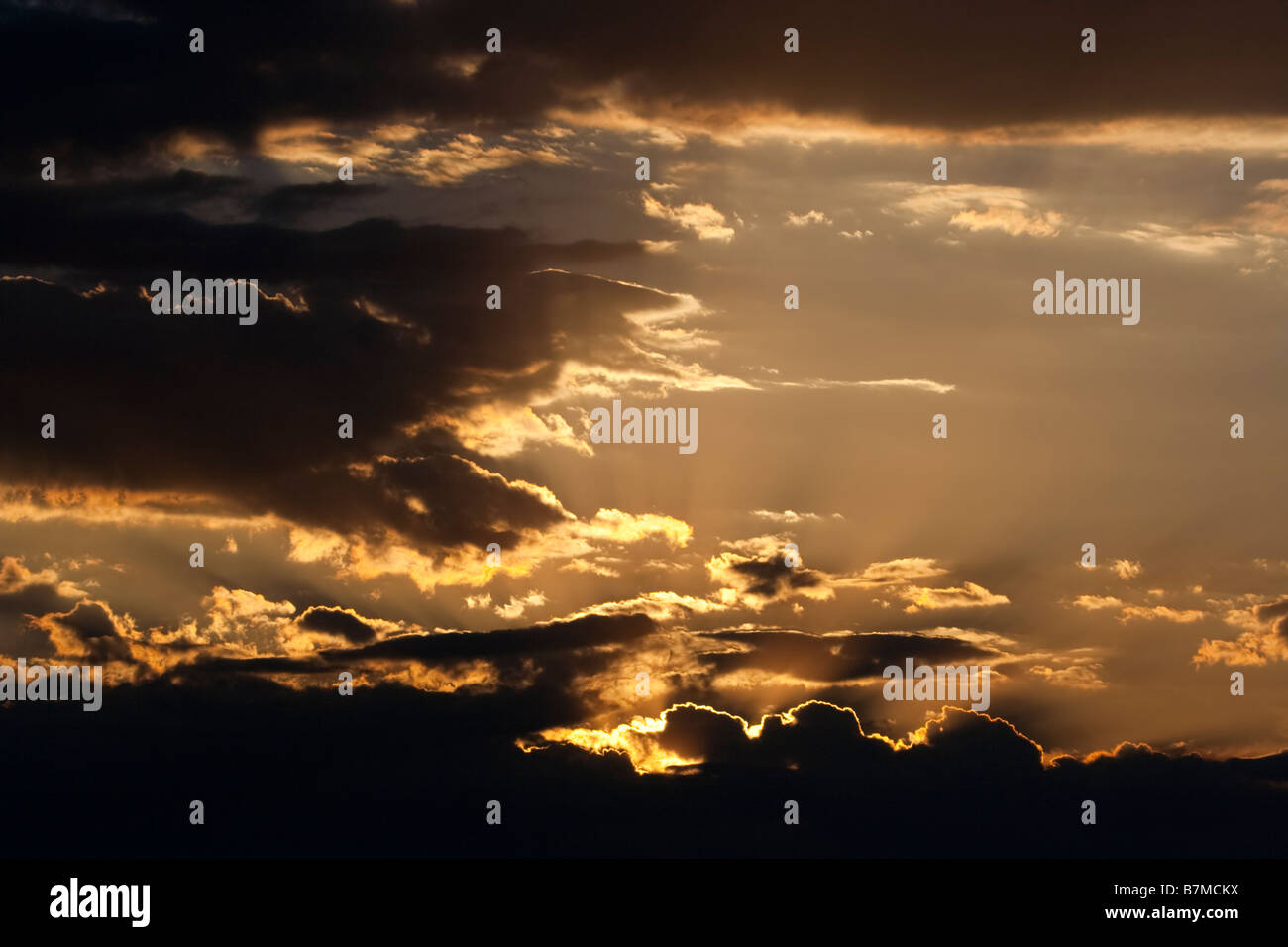 Striking contrast after sunset Stock Photo - Alamy