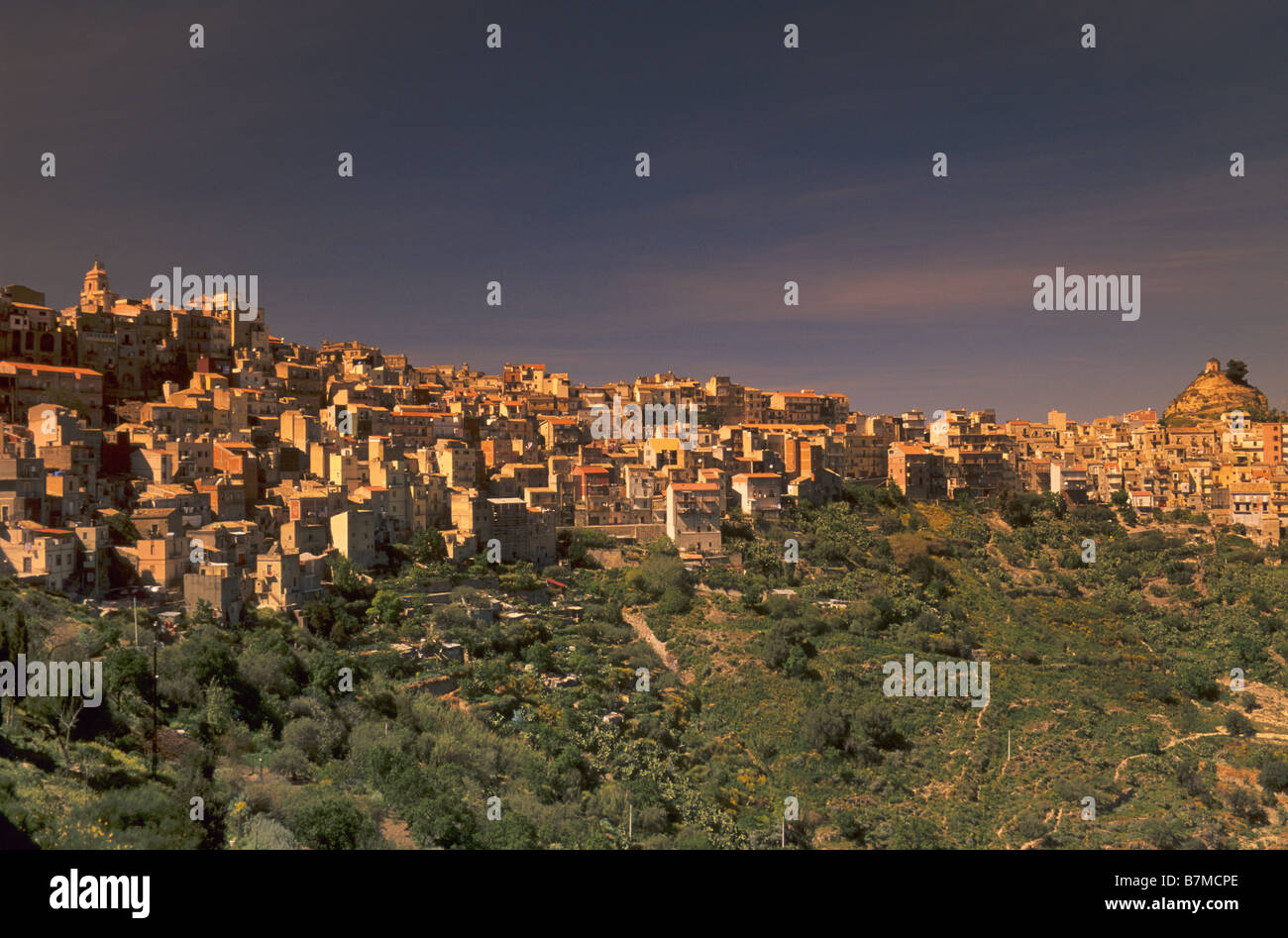 Hill town of Centuripe Sicily Italy Stock Photo - Alamy
