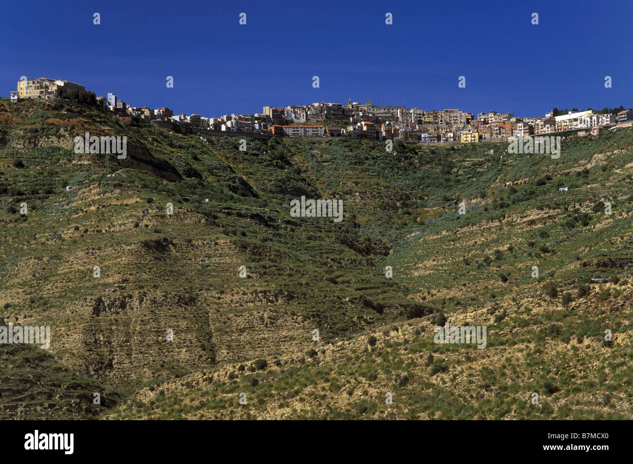 Hill town of Centuripe Sicily Italy Stock Photo - Alamy