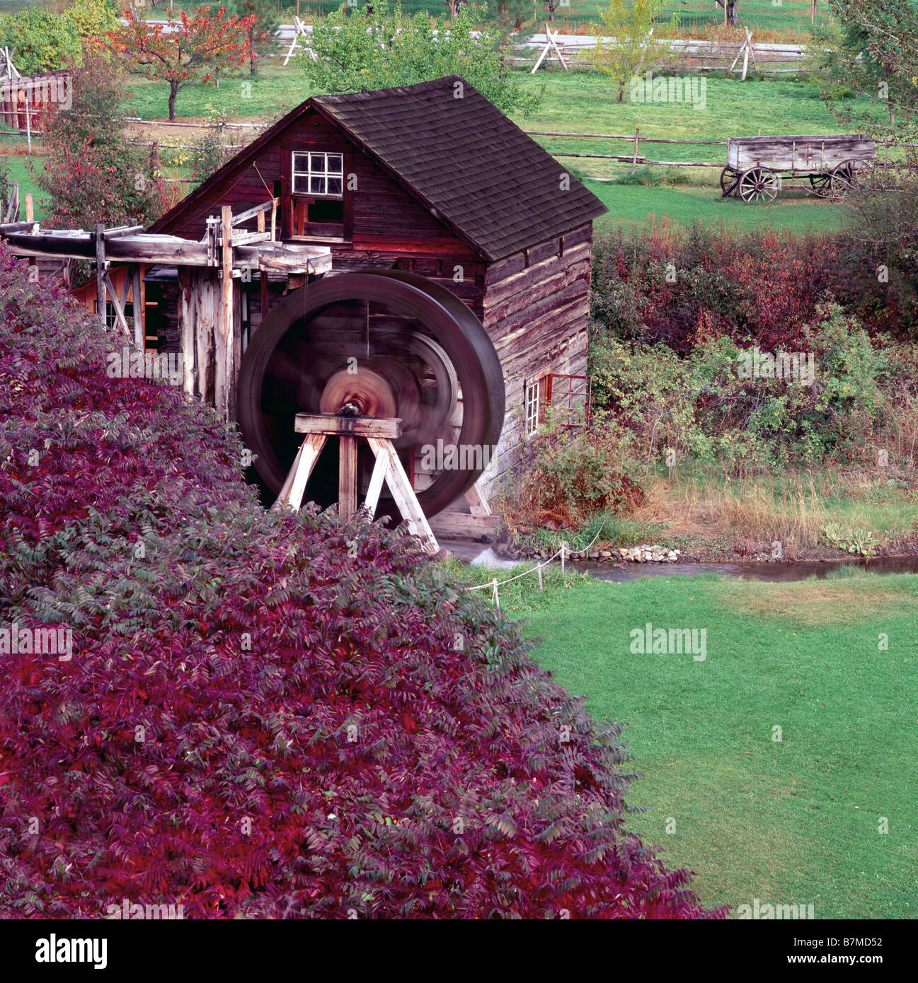 Historical mill with waterwheel hi-res stock photography and images - Alamy