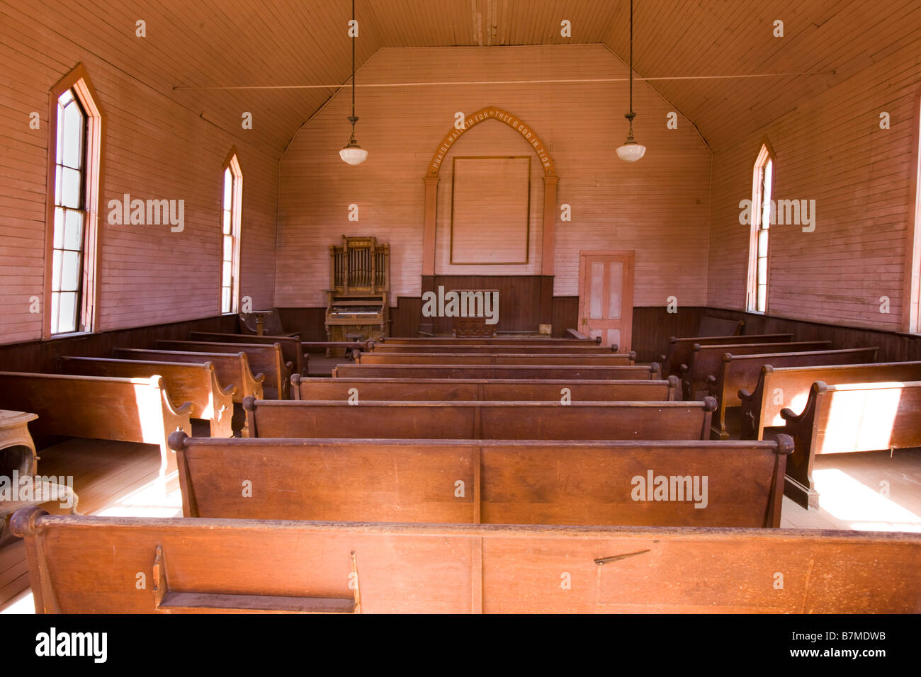 Methodist Church in Bodie State Historical Park Stock Photo - Alamy