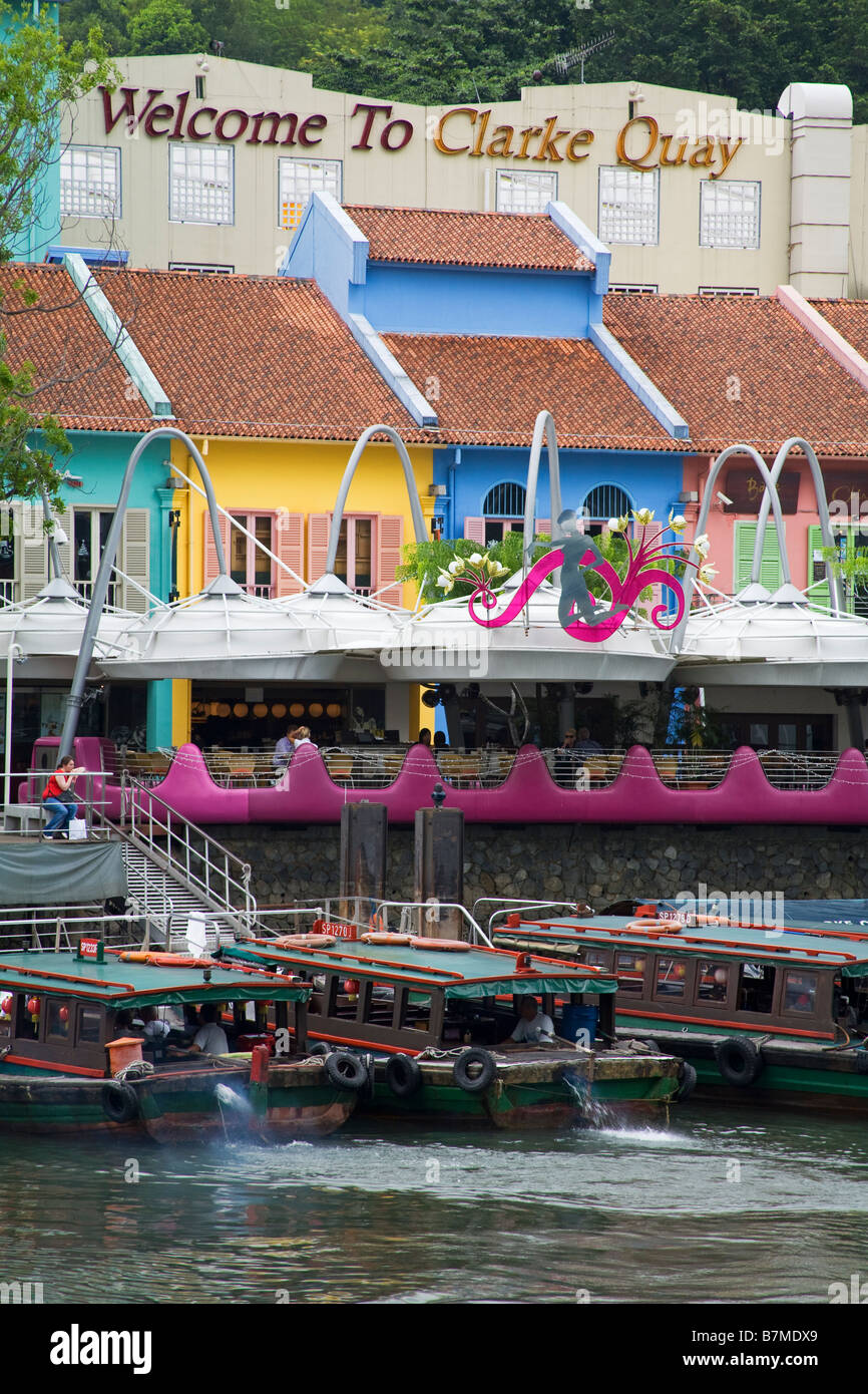 Clarke Quay Shopping Mall Singapore Asia Stock Photo - Alamy