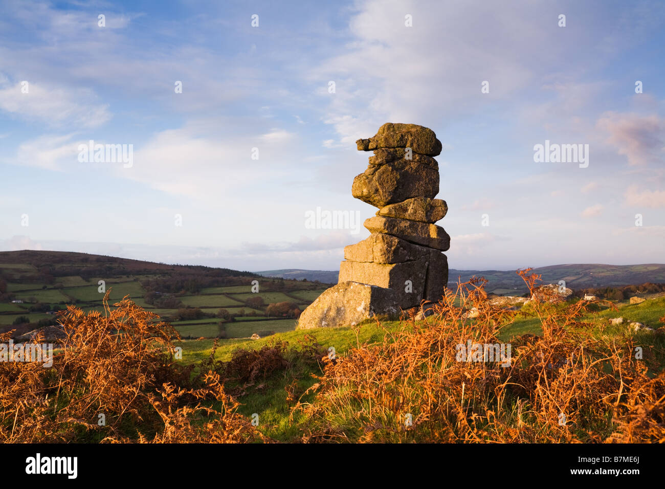 Bowerman's Nose Hayne Down Dartmoor National Park Devon England UK ...