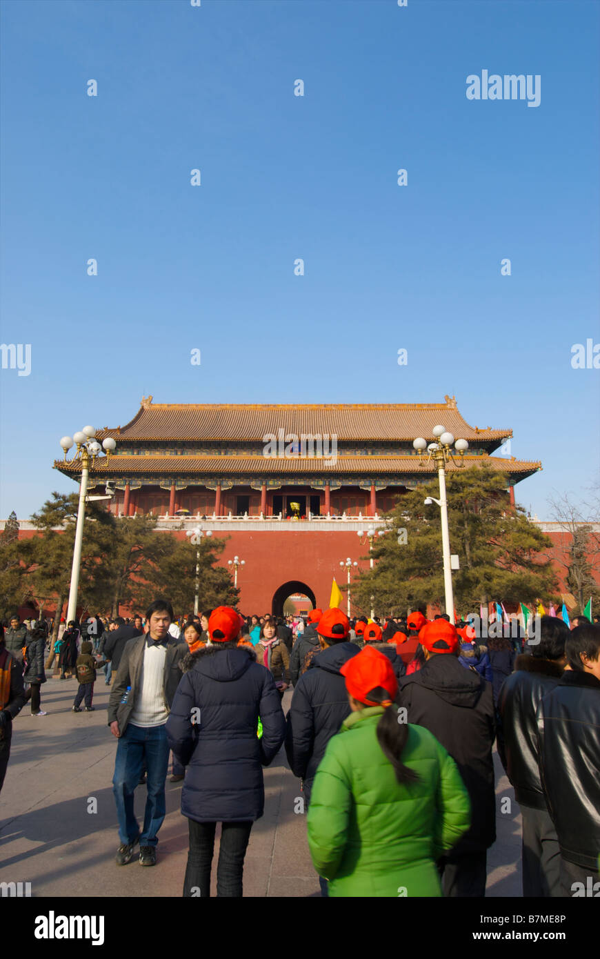 Crowd in front of Forbidden City Entrance Beijing China Stock Photo - Alamy