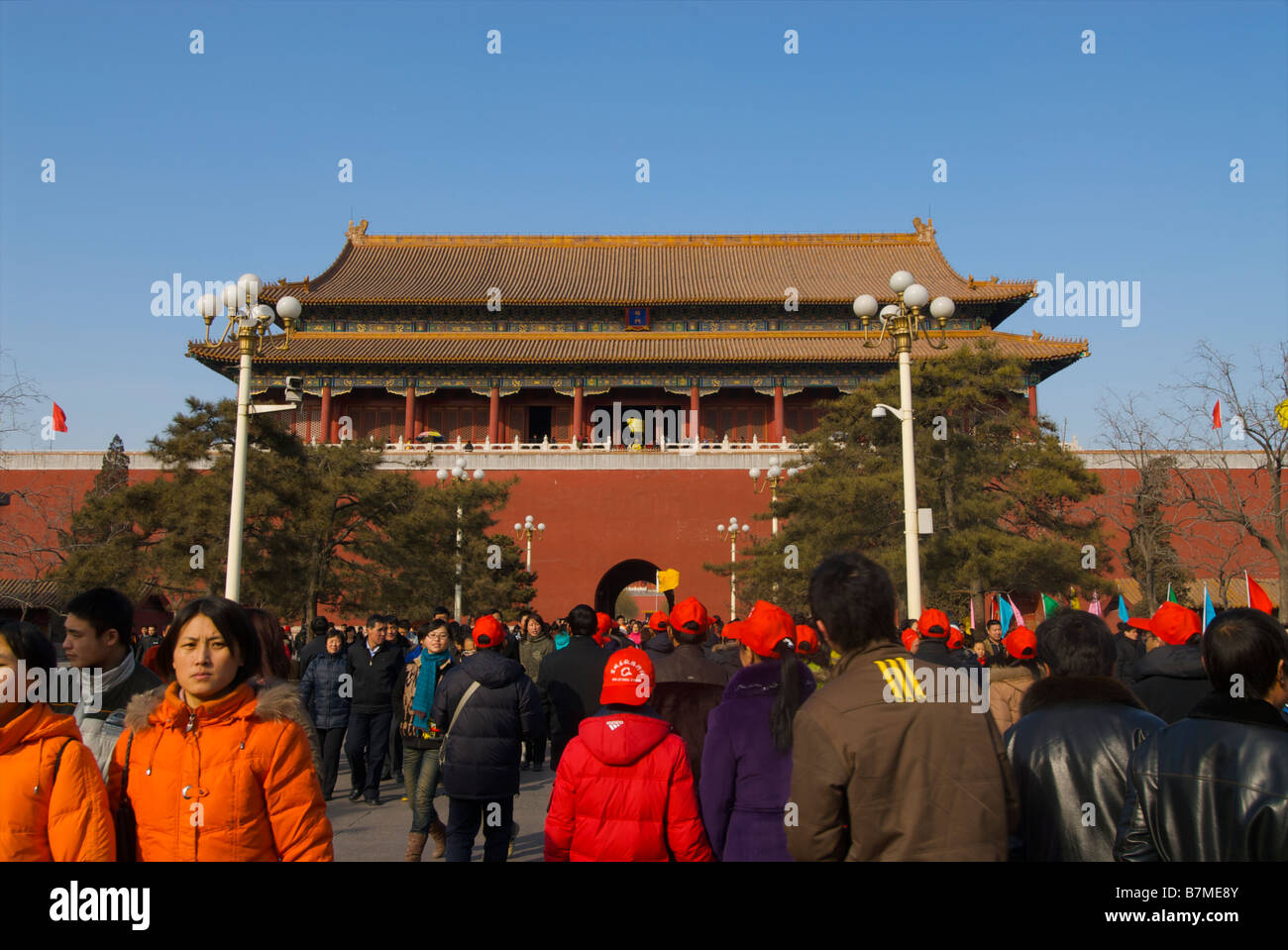 Crowd in front of Forbidden City Entrance Beijing China Stock Photo - Alamy