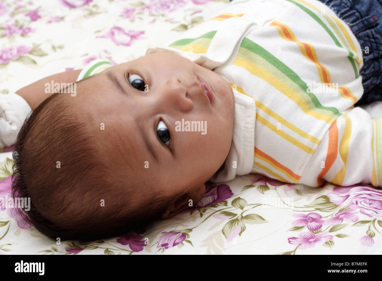Four months old Malay baby Stock Photo - Alamy
