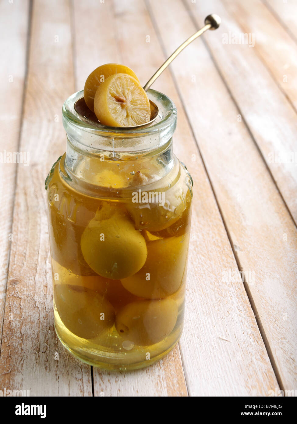 A jar of preserved lemons Stock Photo - Alamy
