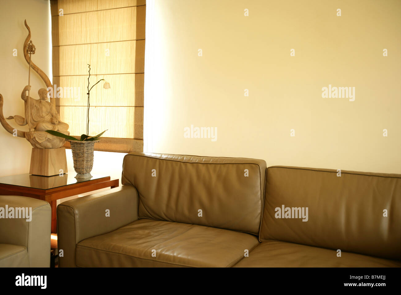 Sofa set in living room high angle view Stock Photo - Alamy