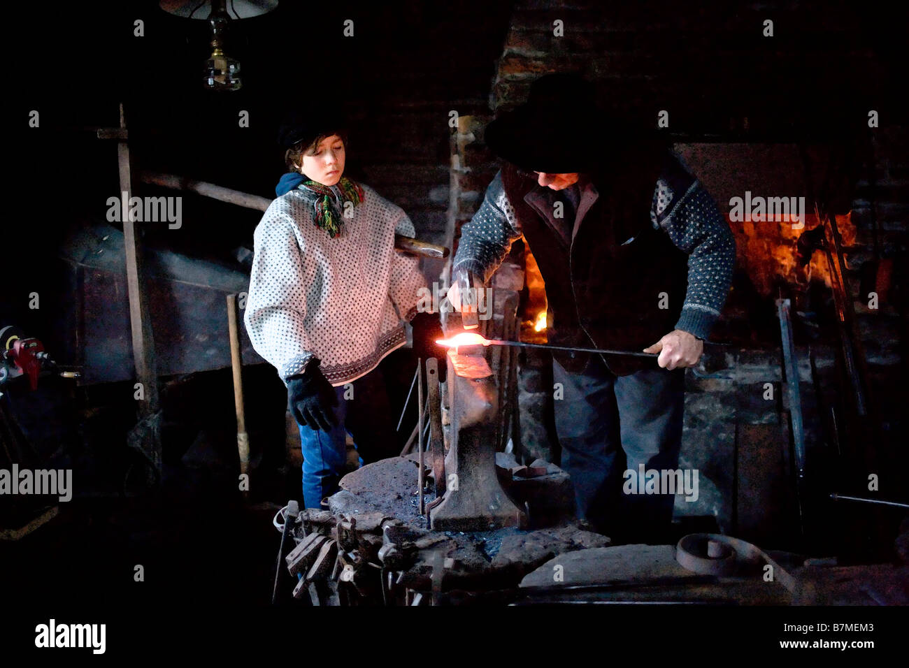 Blacksmith boy hi-res stock photography and images - Alamy