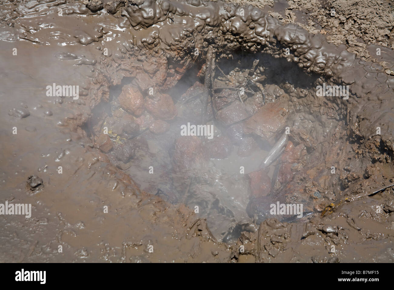 Volcanic Mud Pots San Jacinto Village Leon Region Department of ...