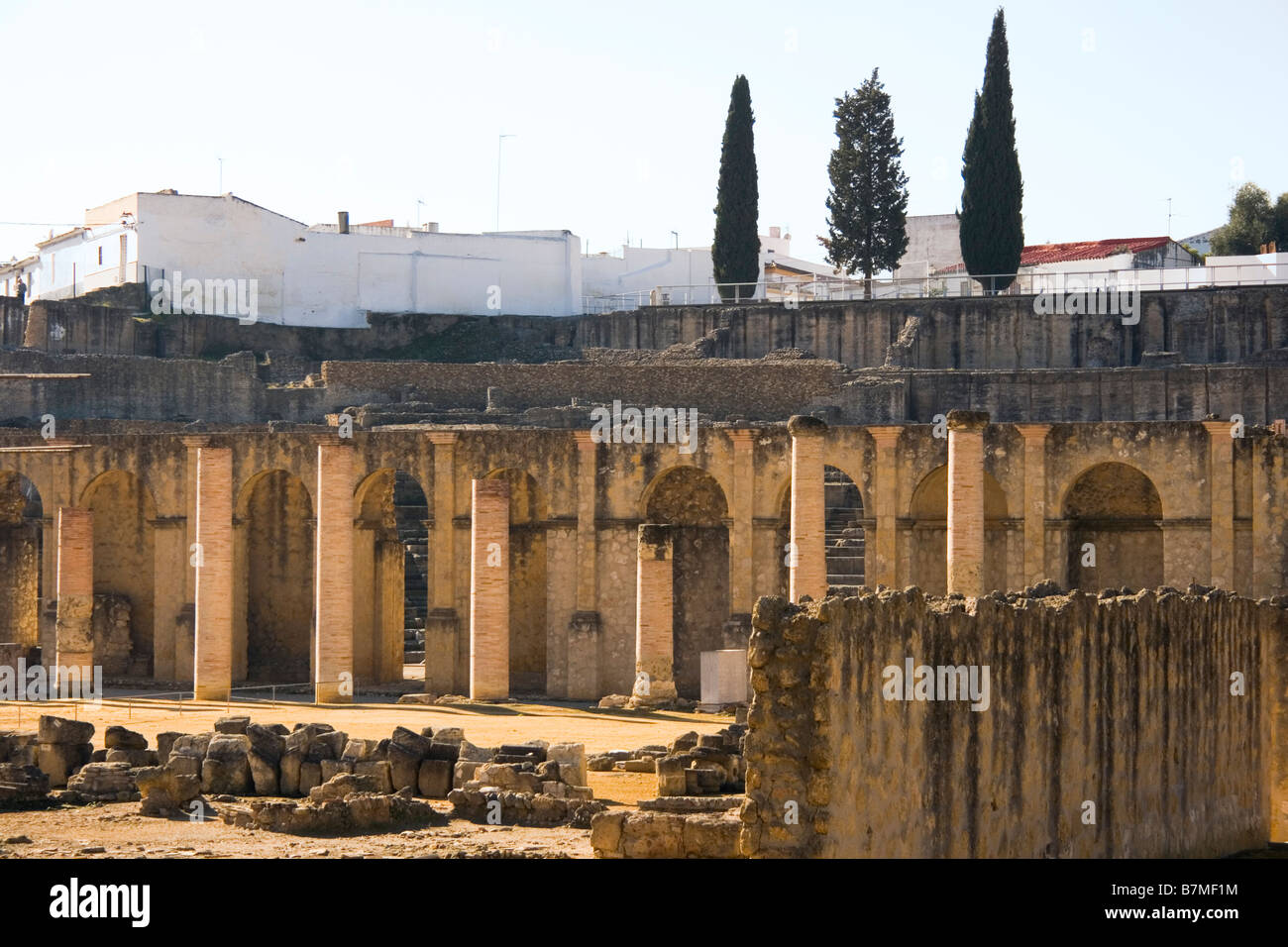 Italica Santiponce Seville Spain Remains of Roman Theatre Stock Photo ...