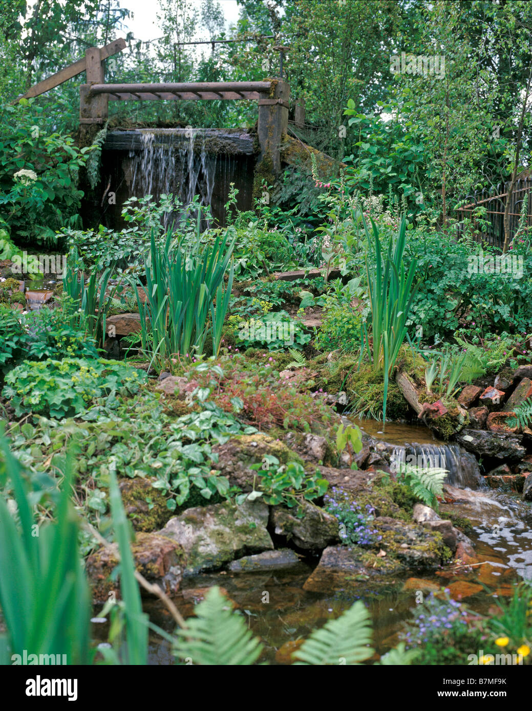 THIS STREAM HAS BEEN MADE FROM RECLAIMED MATERIALS Stock Photo - Alamy