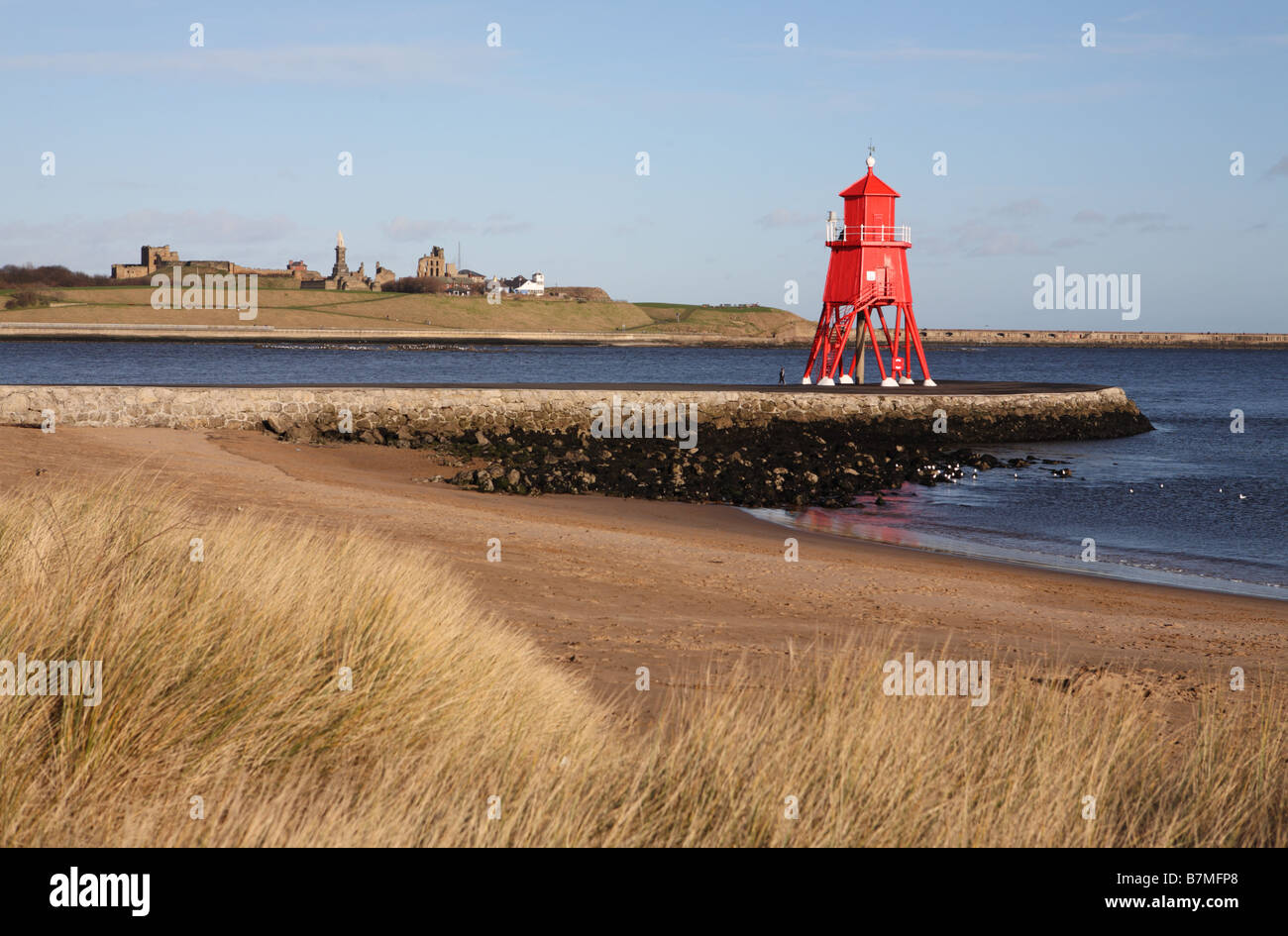 The Groyne and Tynemouth, north east England, UK Stock Photo - Alamy