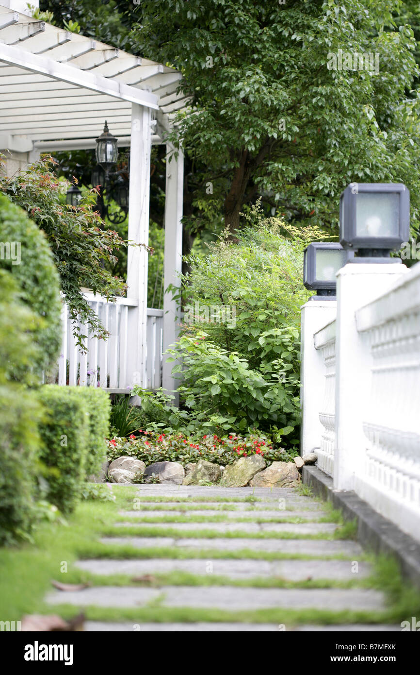 Pergola path hi-res stock photography and images - Alamy