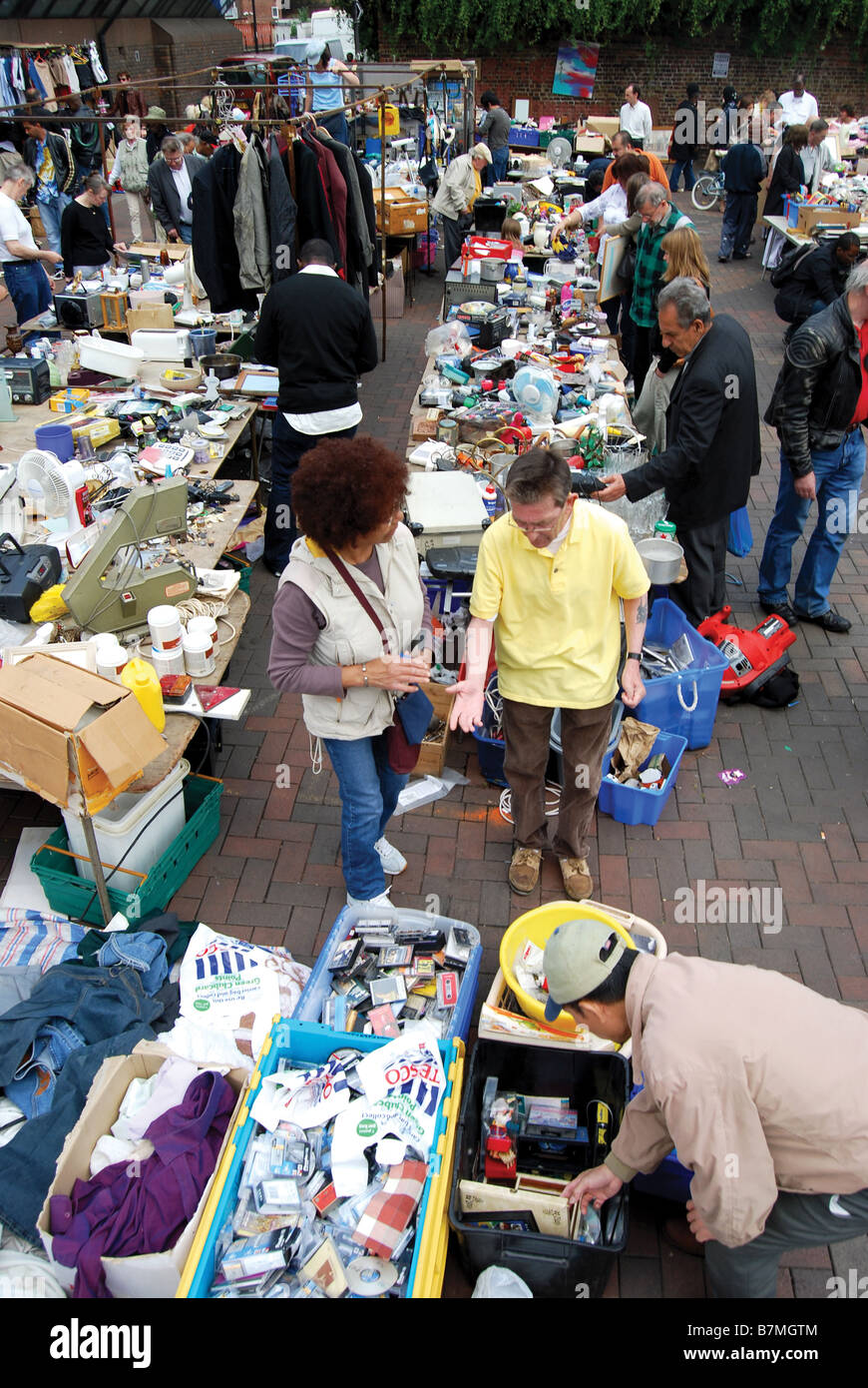 Deptford market junk yard london Stock Photo - Alamy
