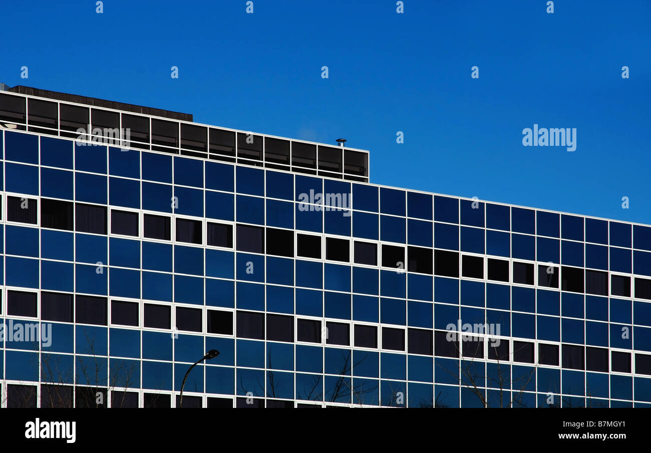 Square windows of a city office block Stock Photo - Alamy