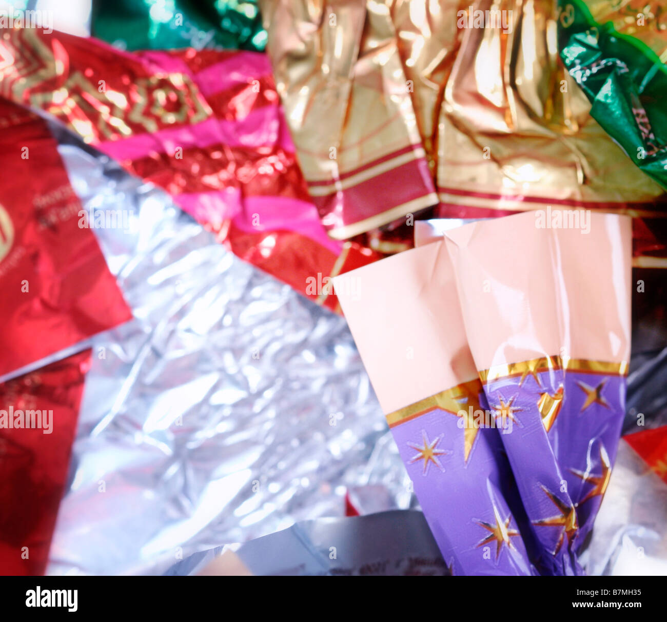 Close-up picture of candy wrapper Stock Photo - Alamy