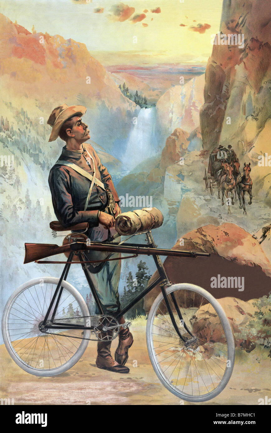 Bicycle with rifle hi-res stock photography and images - Alamy