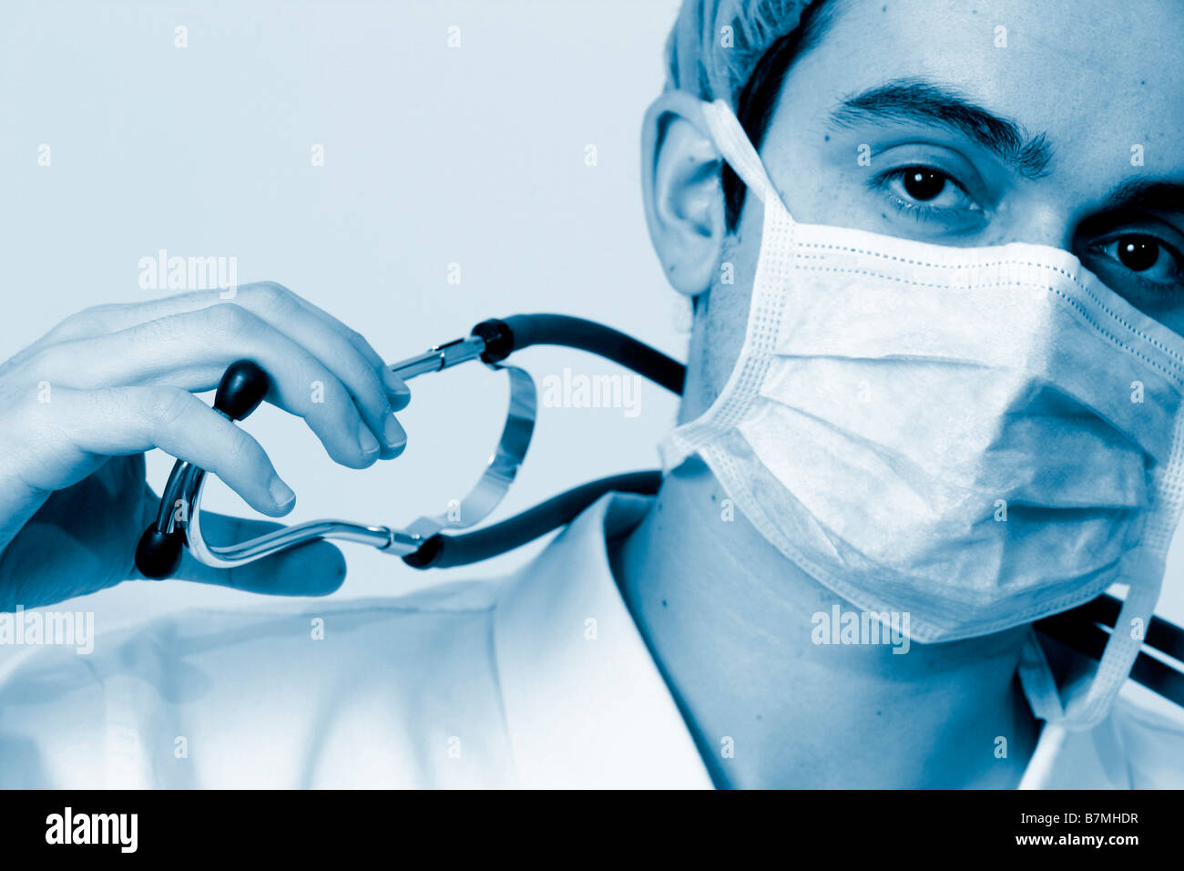 Portrait of a young doctor with stethoscope Stock Photo - Alamy