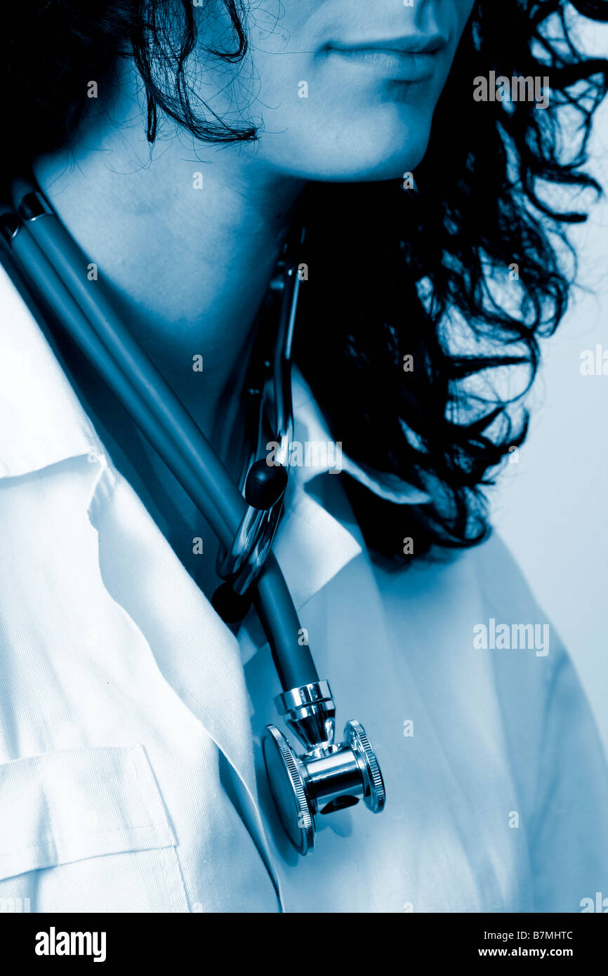 Portrait of a young doctor with stethoscope Stock Photo - Alamy