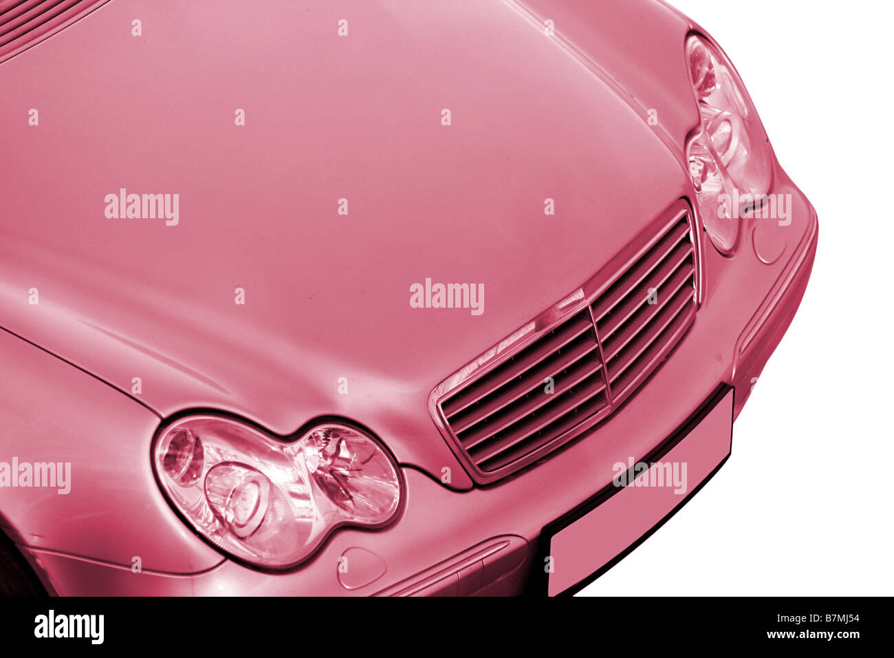 Car view from the front on the highway Stock Photo - Alamy